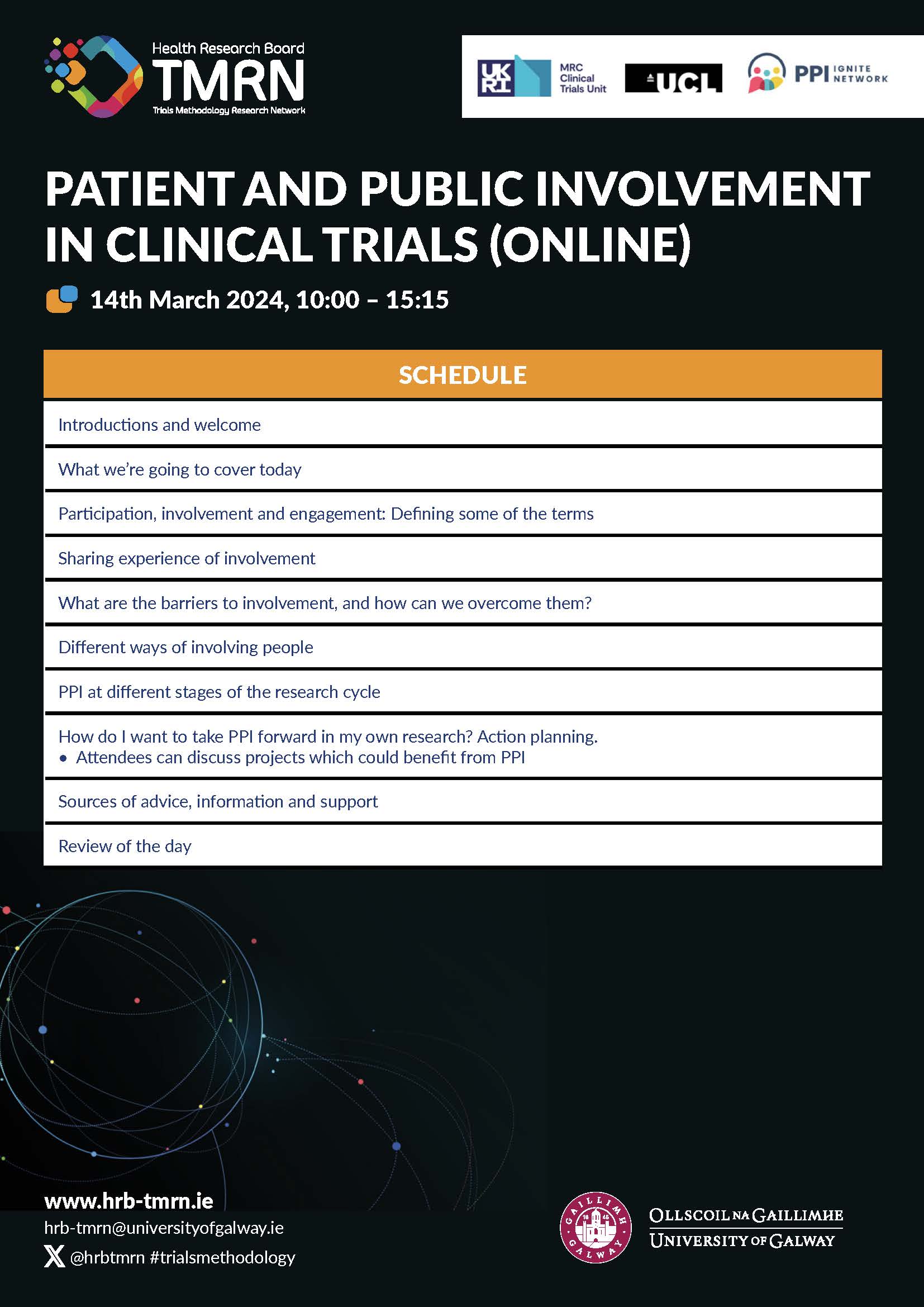 Patient and Public Involvement in Clinical Trials (Online) • HRB-TMRN